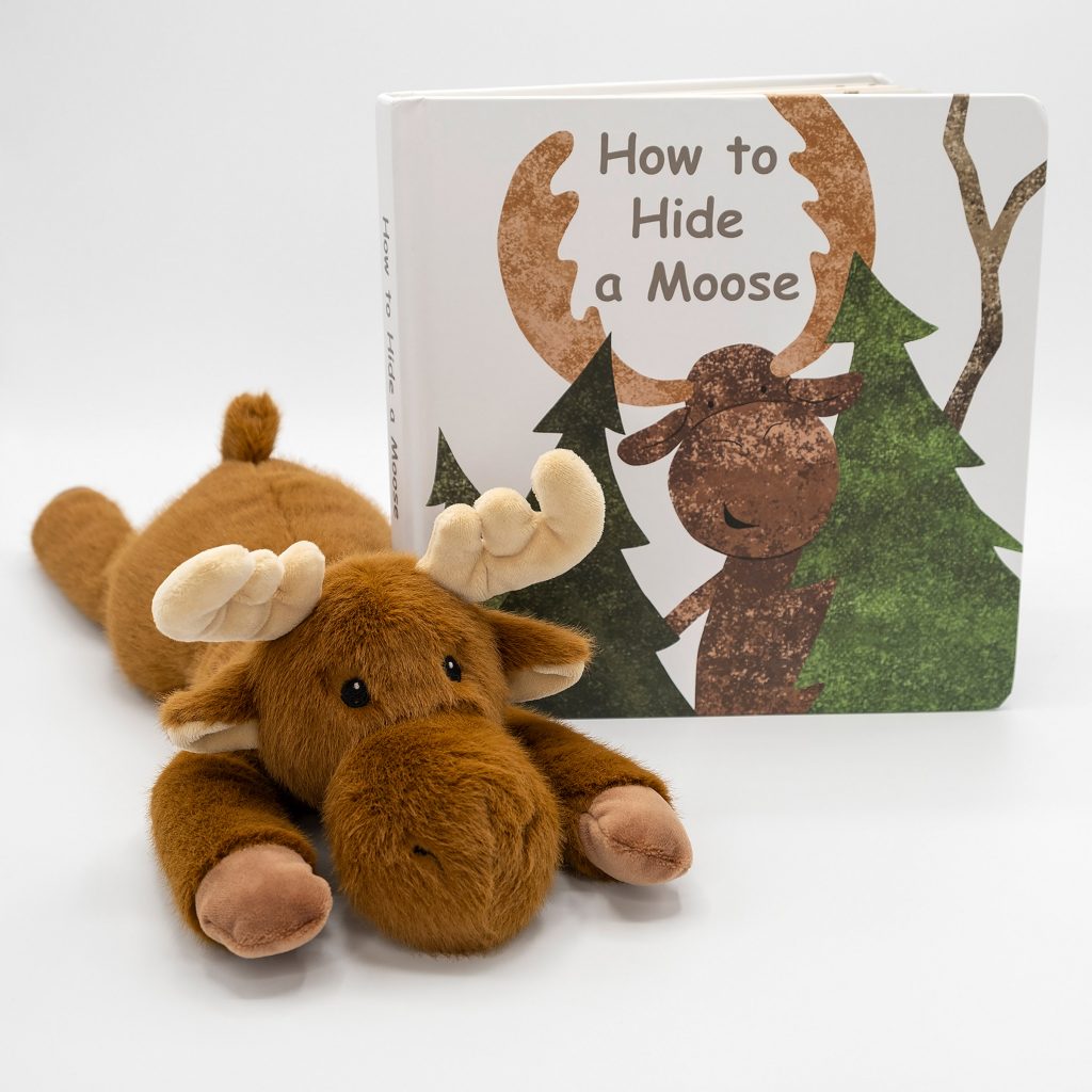 "How to Hide a Moose" Board Book – 8" - Mary Meyer Stuffed Toys