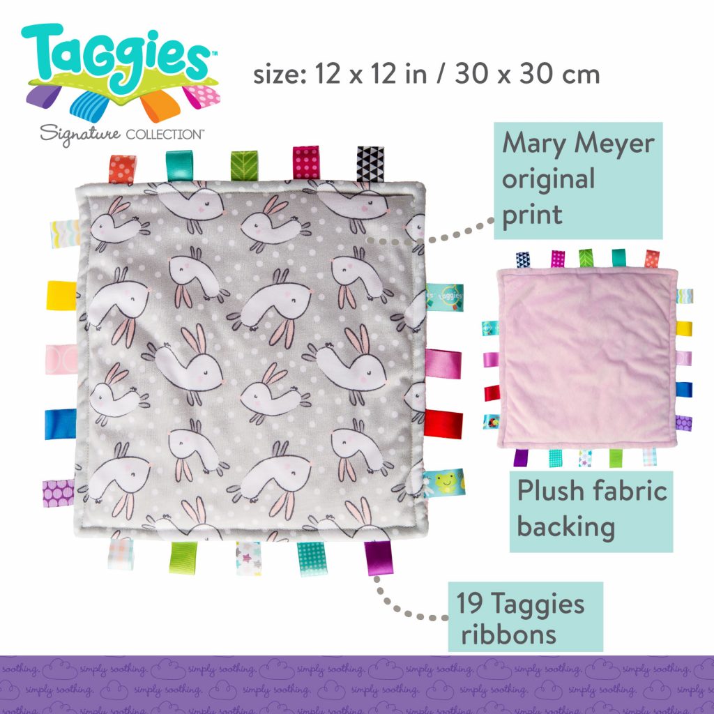 Taggies Original – Bunnies – 12x12" - Mary Meyer Stuffed Toys