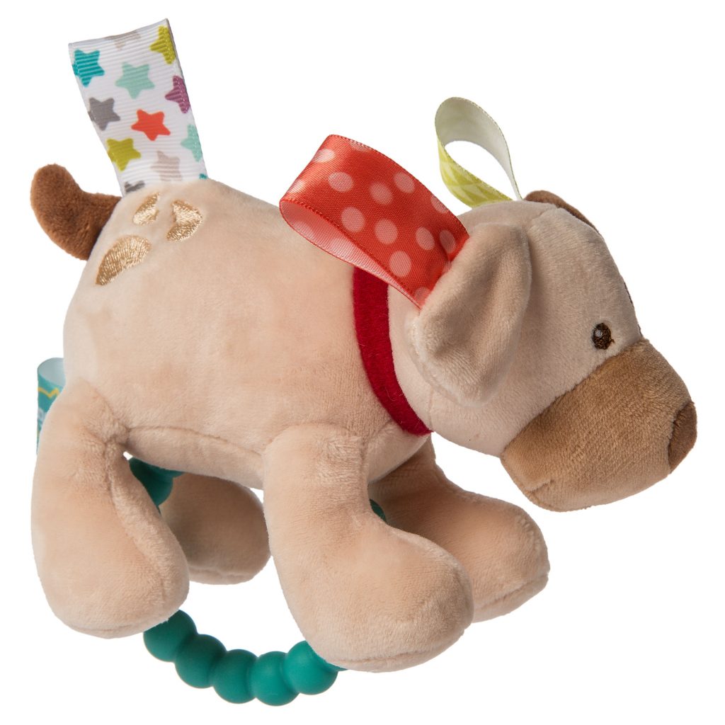 Taggies Buddy Dog Teether Rattle - Mary Meyer Stuffed Toys