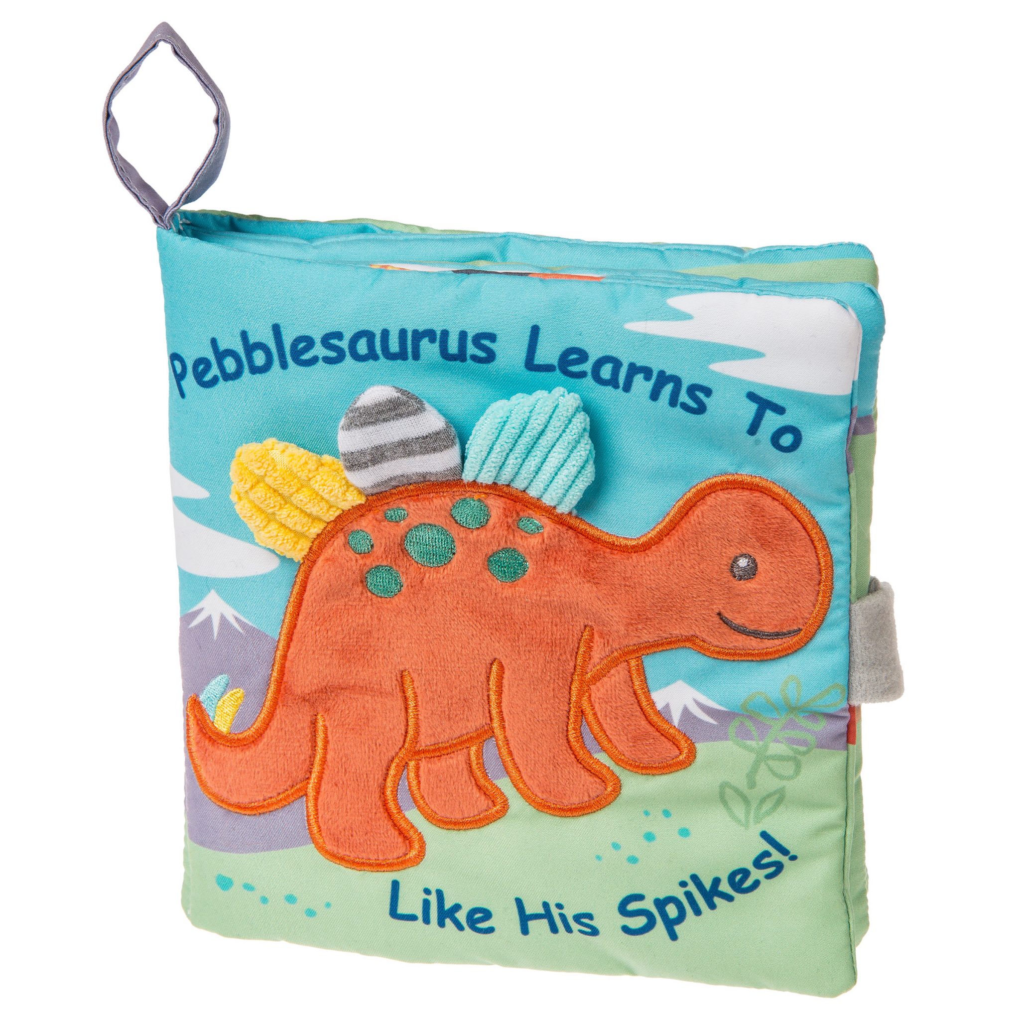 Pebblesaurus Soft Book - 6x6" - Mary Meyer Stuffed Toys