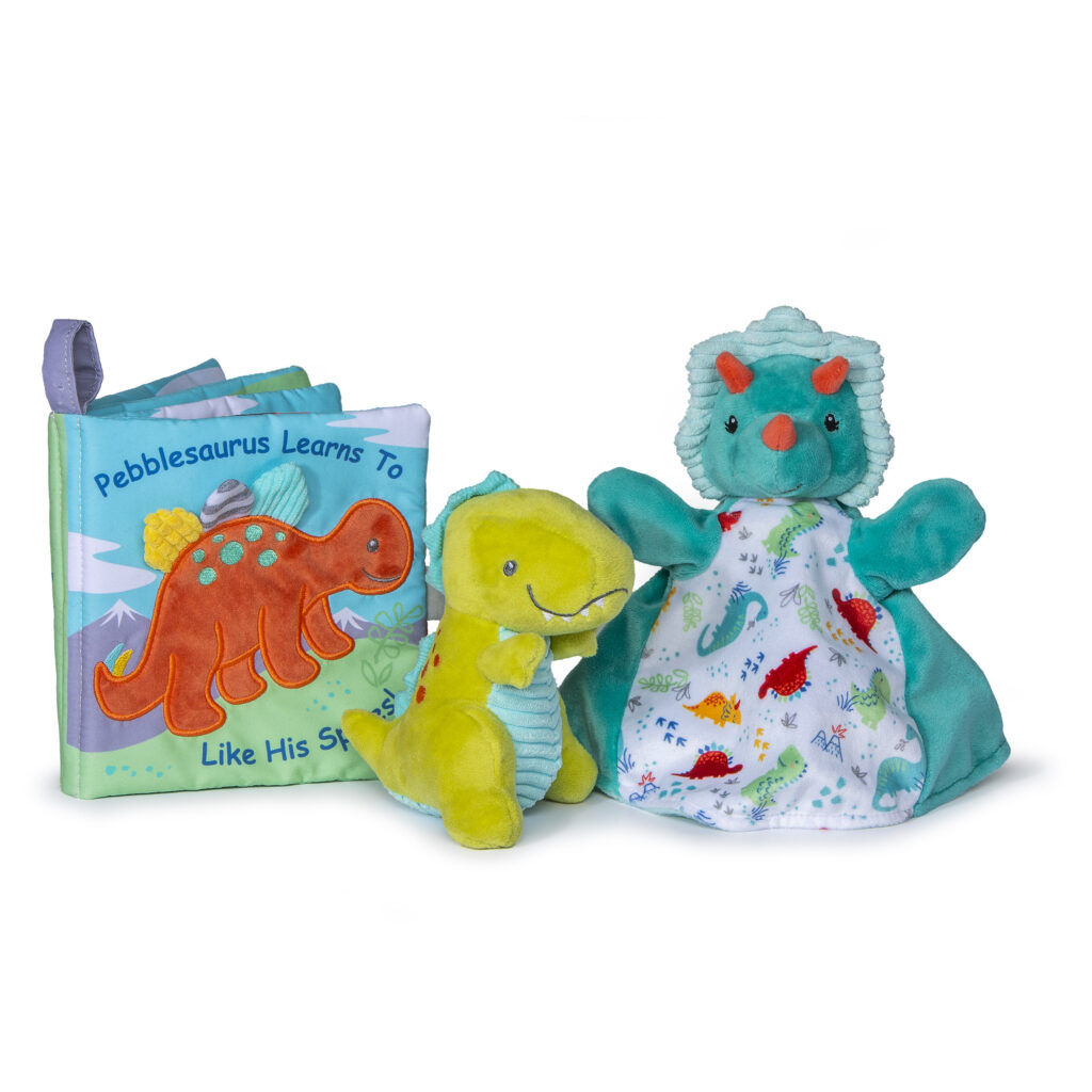 Pebblesaurus Puppet Gift Set - Mary Meyer Stuffed Toys