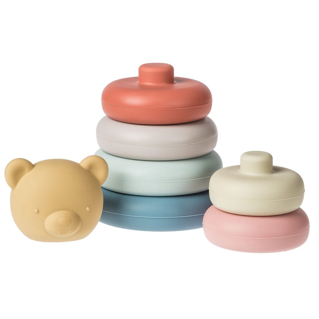 Simply Silicone Stacking Rings - Teddy - Mary Meyer Stuffed Toys