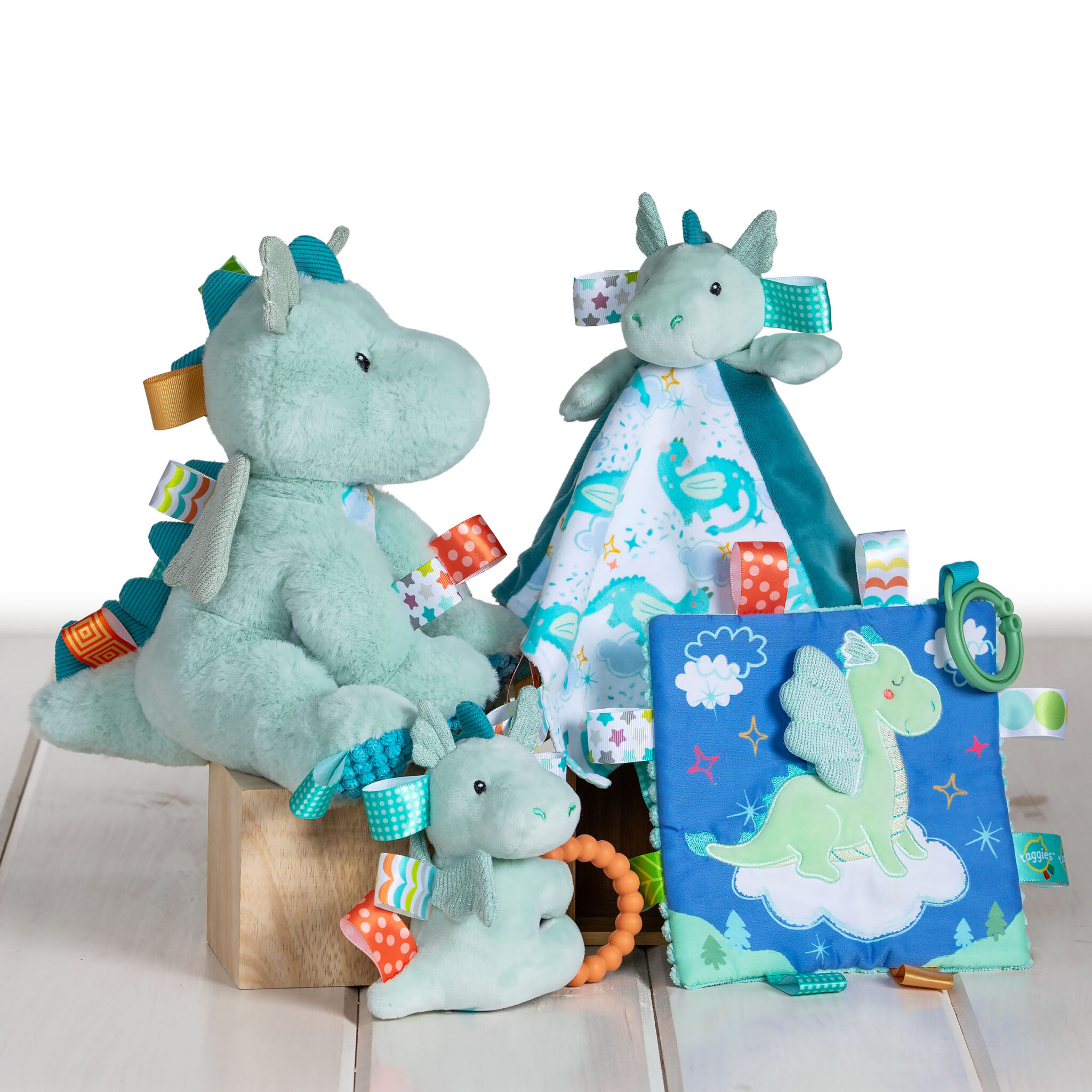 Taggies Drax Dragon Character Blanket - 13x13" - Mary Meyer Stuffed Toys