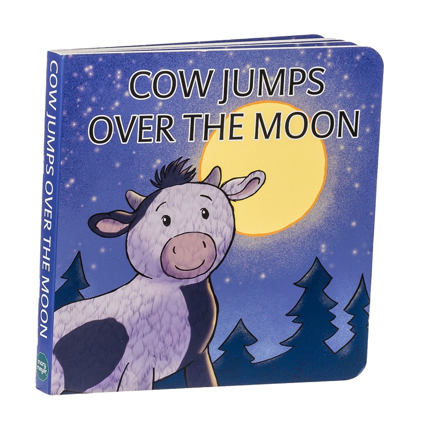 "Cow Jumps Over the Moon" Board Book - 6" - Mary Meyer Stuffed Toys