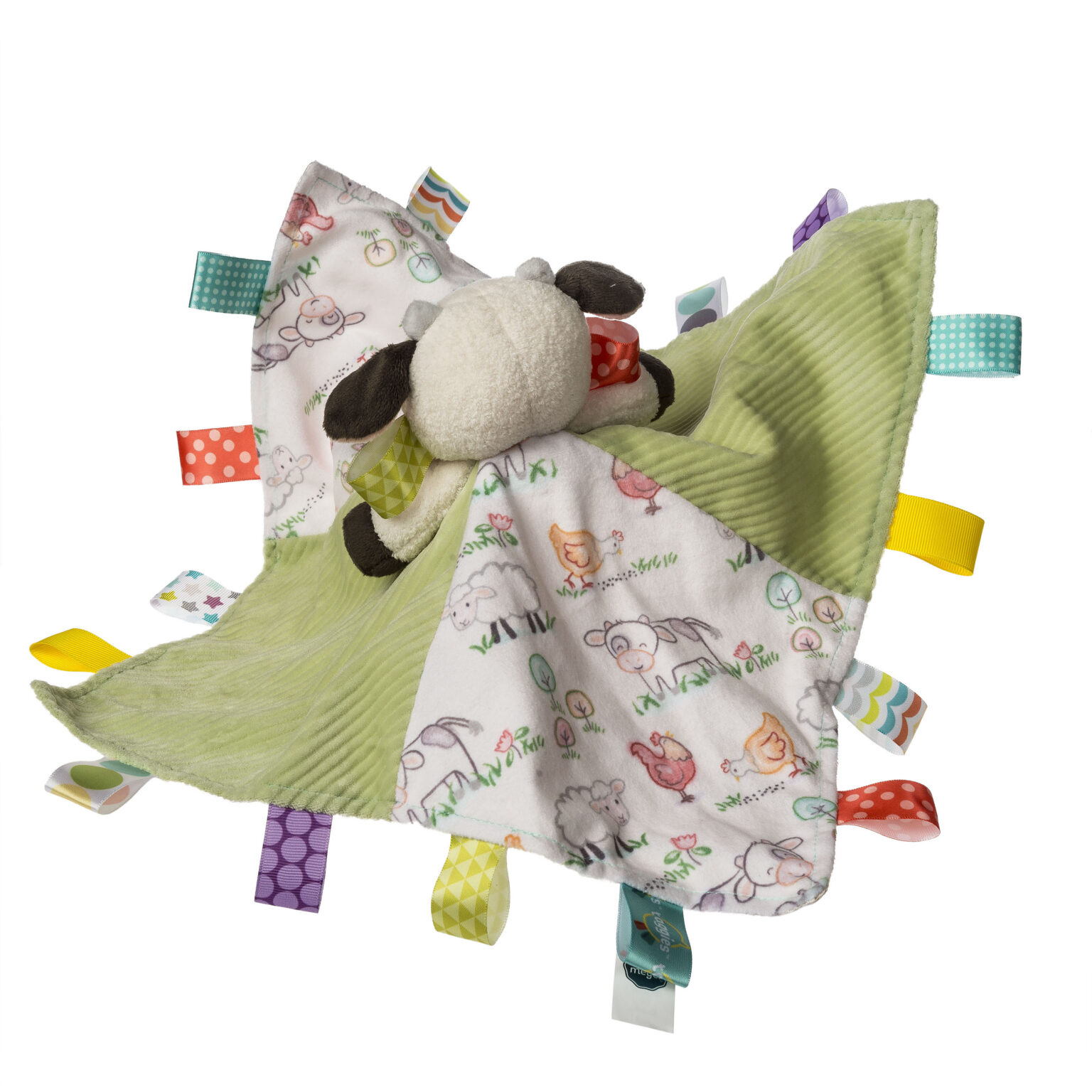 Taggies Buttercup Cow Character Blanket - 13x13" - Mary Meyer Stuffed Toys
