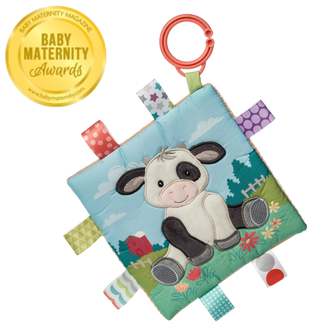 Taggies Crinkle Me Buttercup Cow – 6×6″ - Mary Meyer Stuffed Toys