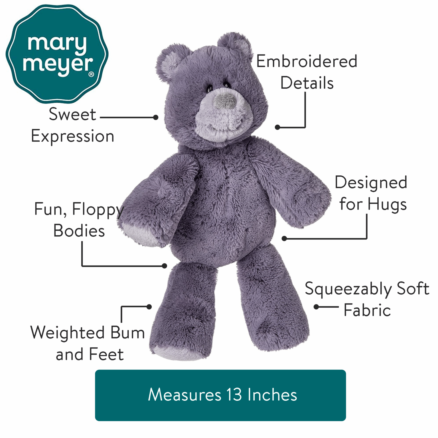 Marshmallow Berry Bear – 13" - Mary Meyer Stuffed Toys