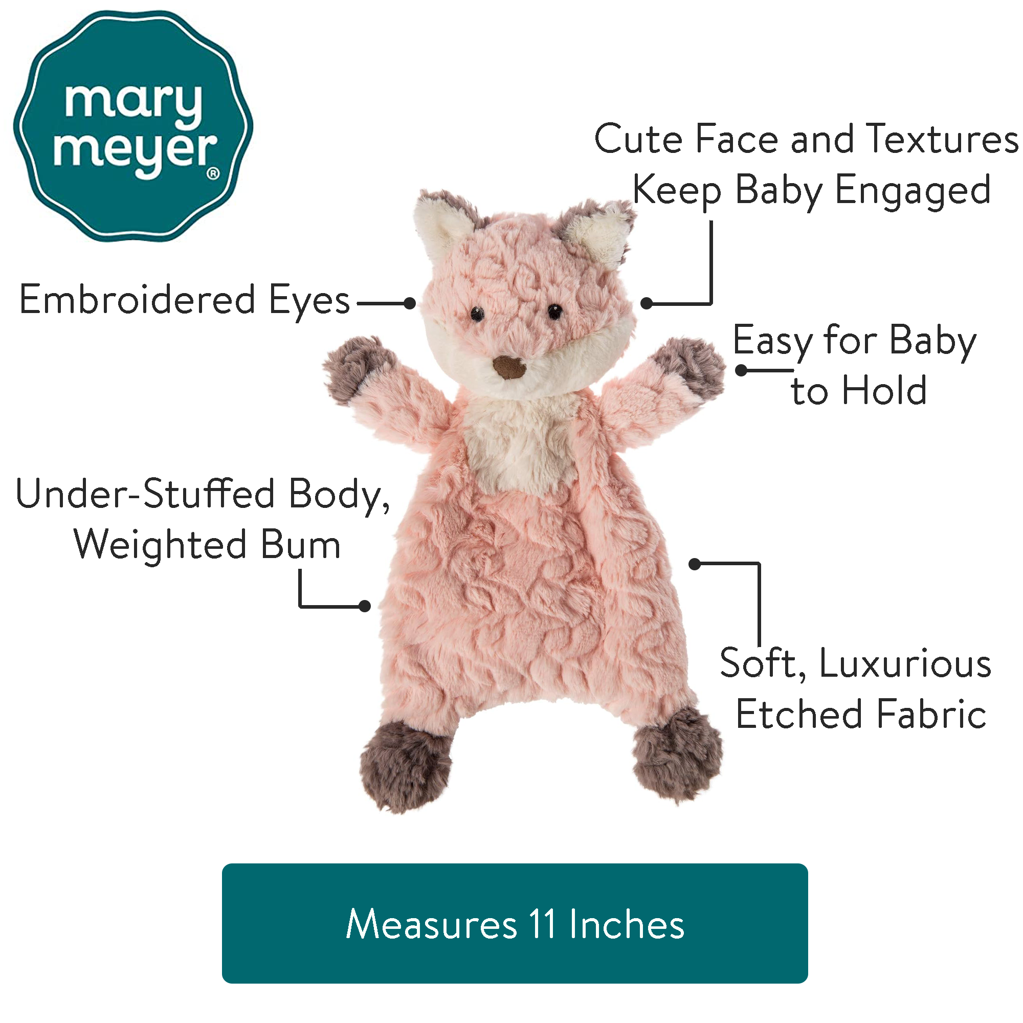 Putty Nursery Fox Lovey - Mary Meyer Stuffed Toys