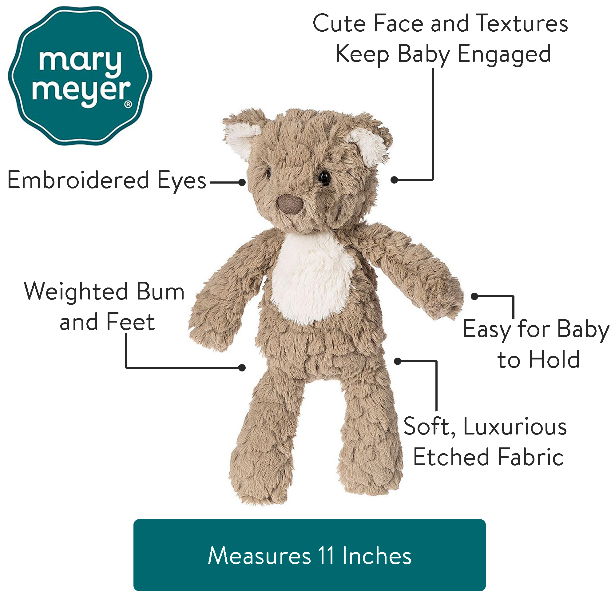 Putty Nursery Teddy - Mary Meyer Stuffed Toys